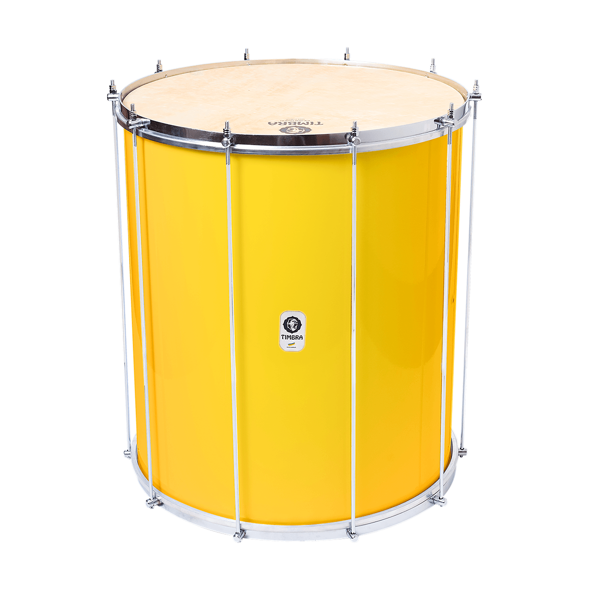 Surdo de Samba Timbra 20" x 60 cm Alumínio Amarelo